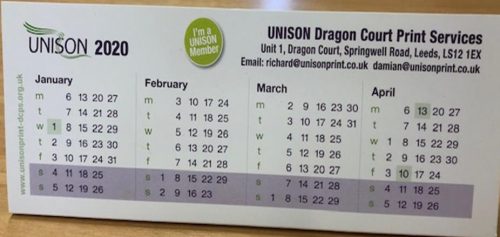 UNISON DESK CALENDARS | UNISON